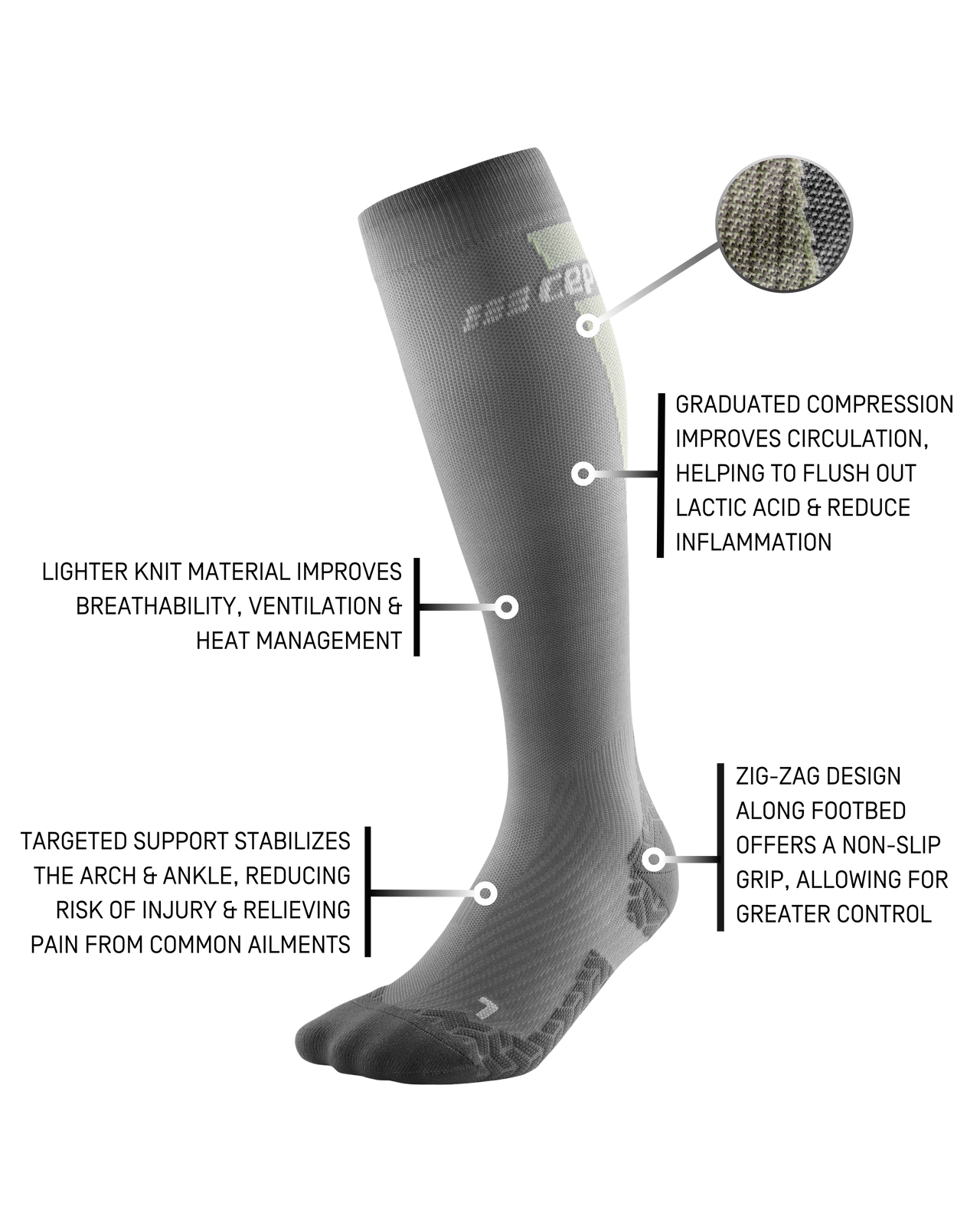 Ultralight Compression Tall Socks for Men | CEP Compression Sportswear ...